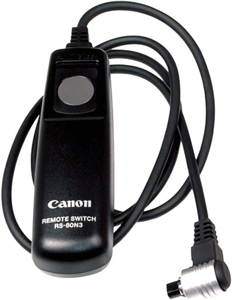 Amazon.com : Canon RS-80N3 Remote Switch for EOS-1V/1VHS, EOS-3, EOS-D2000, D30, D60, 1D, 1Ds ...