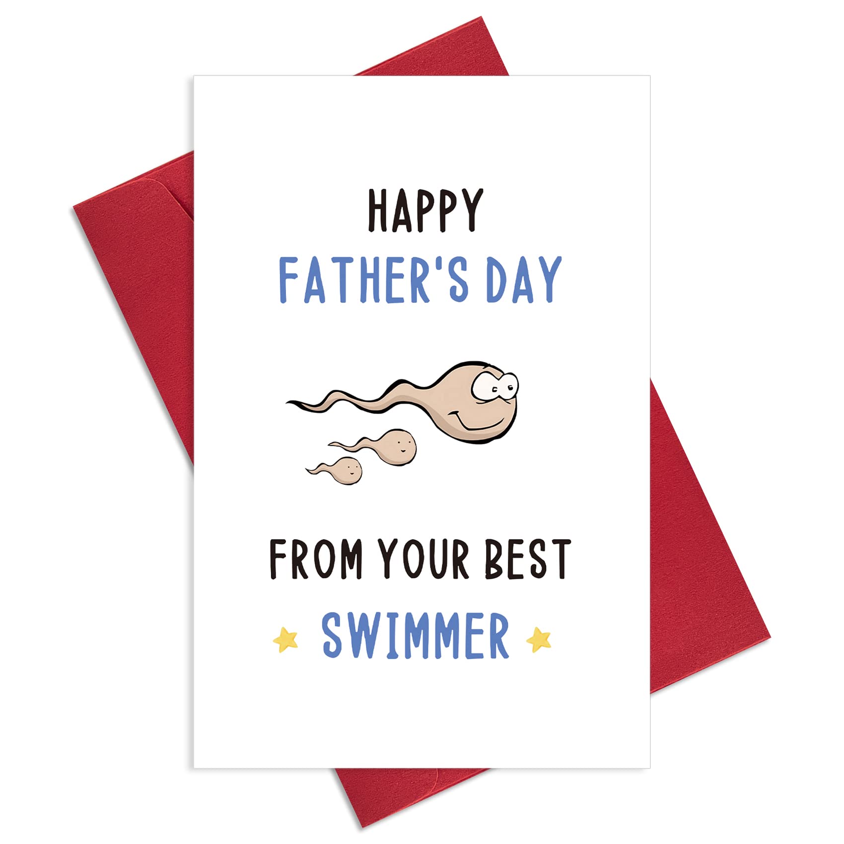 Amazon.com : Ogeby Rude Father’s Day Card Gifts from Daughter Son ...