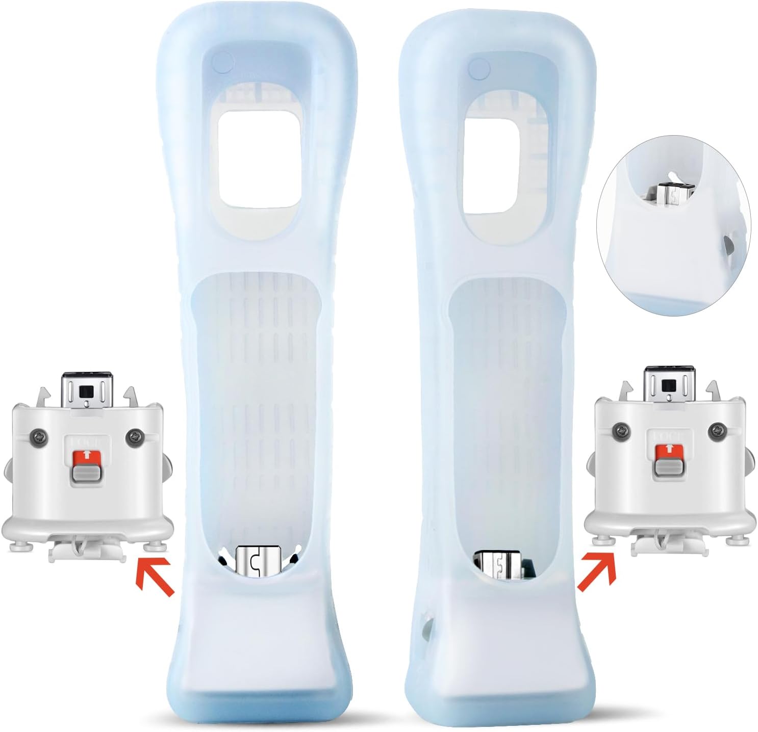 Amazon.com: LACTIVX Wii Motion Plus Adapter, 2 Packs Upgraded Motion ...