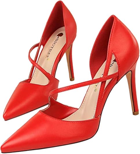 Minetom Femmes Haute Talon Fête À Peine Là Boucle Lanières Sandales ...