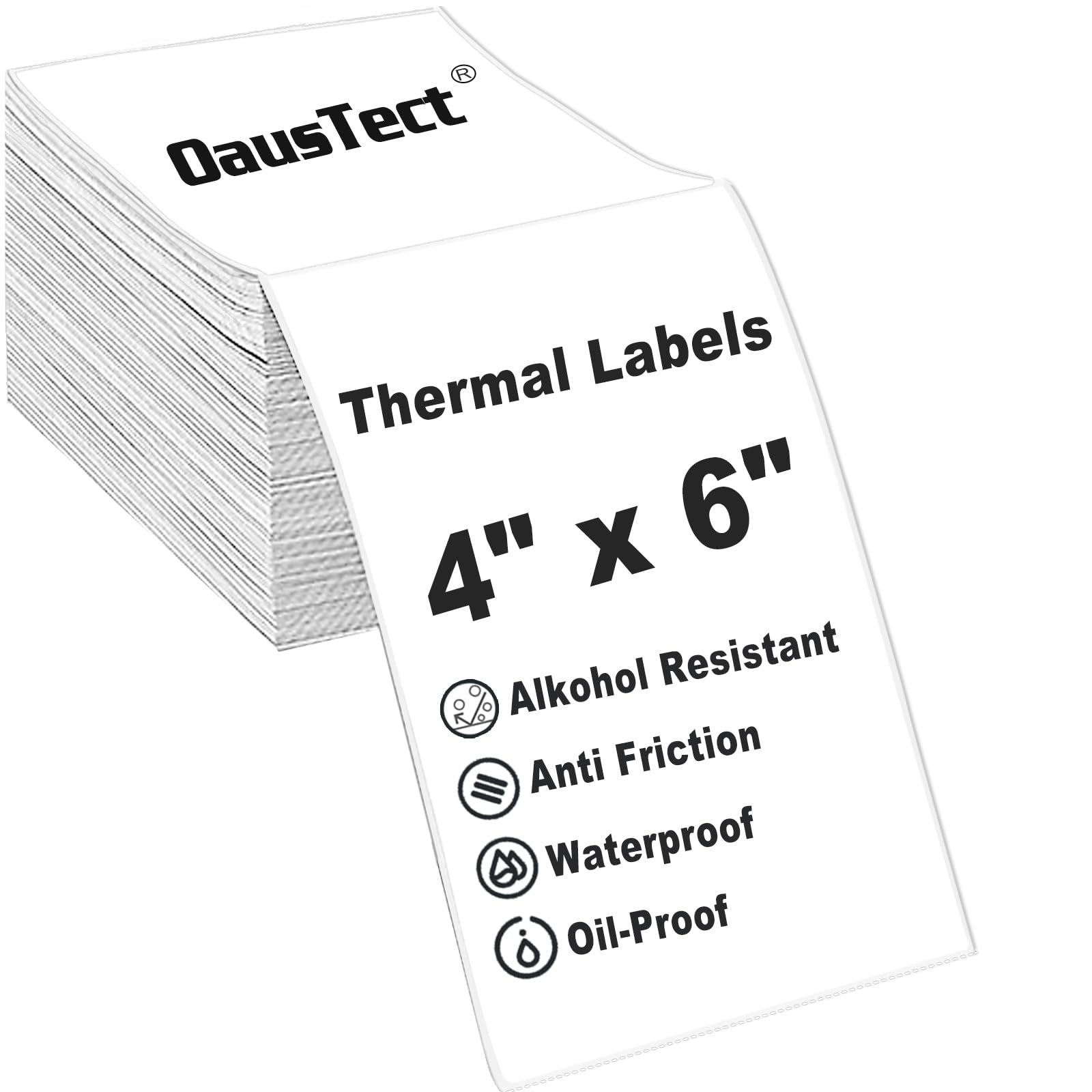 Amazon.com: 4x6 Thermal Labels, OausTect 100 FanFold Shipping Labels ...