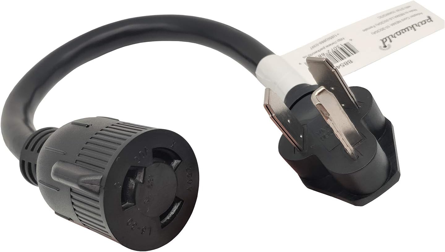 Amazon.com: Parkworld 885439 Adapter Cord Dryer 3-Prong Male NEMA 10 ...