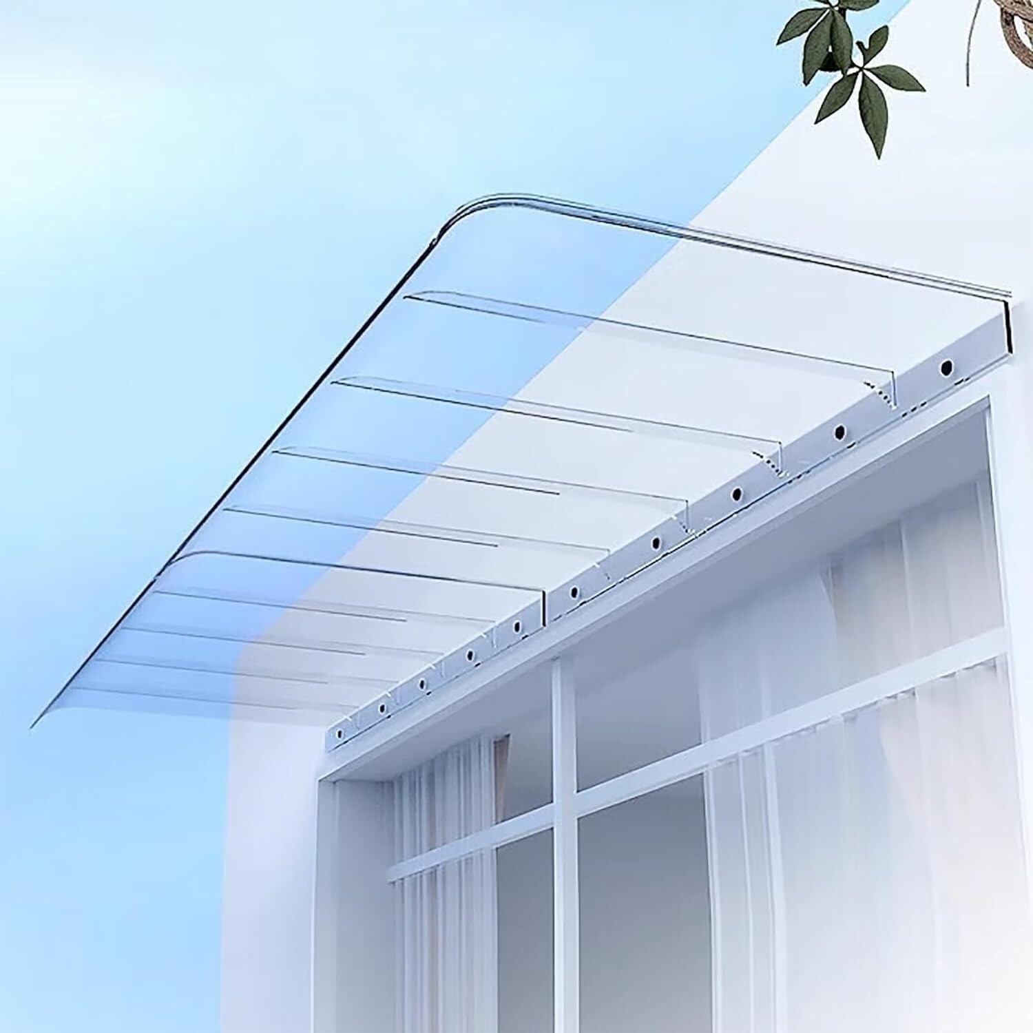 Invisible Front Door Canopy Awning Shelter,Outdoor Cover Porch Canopy ...