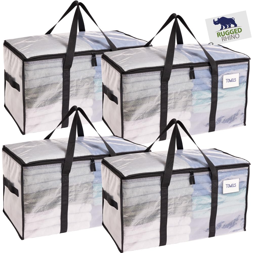 Amazon.com: Rugged Rhino Heavy Duty Extra Large Moving Bags, 50lb ...