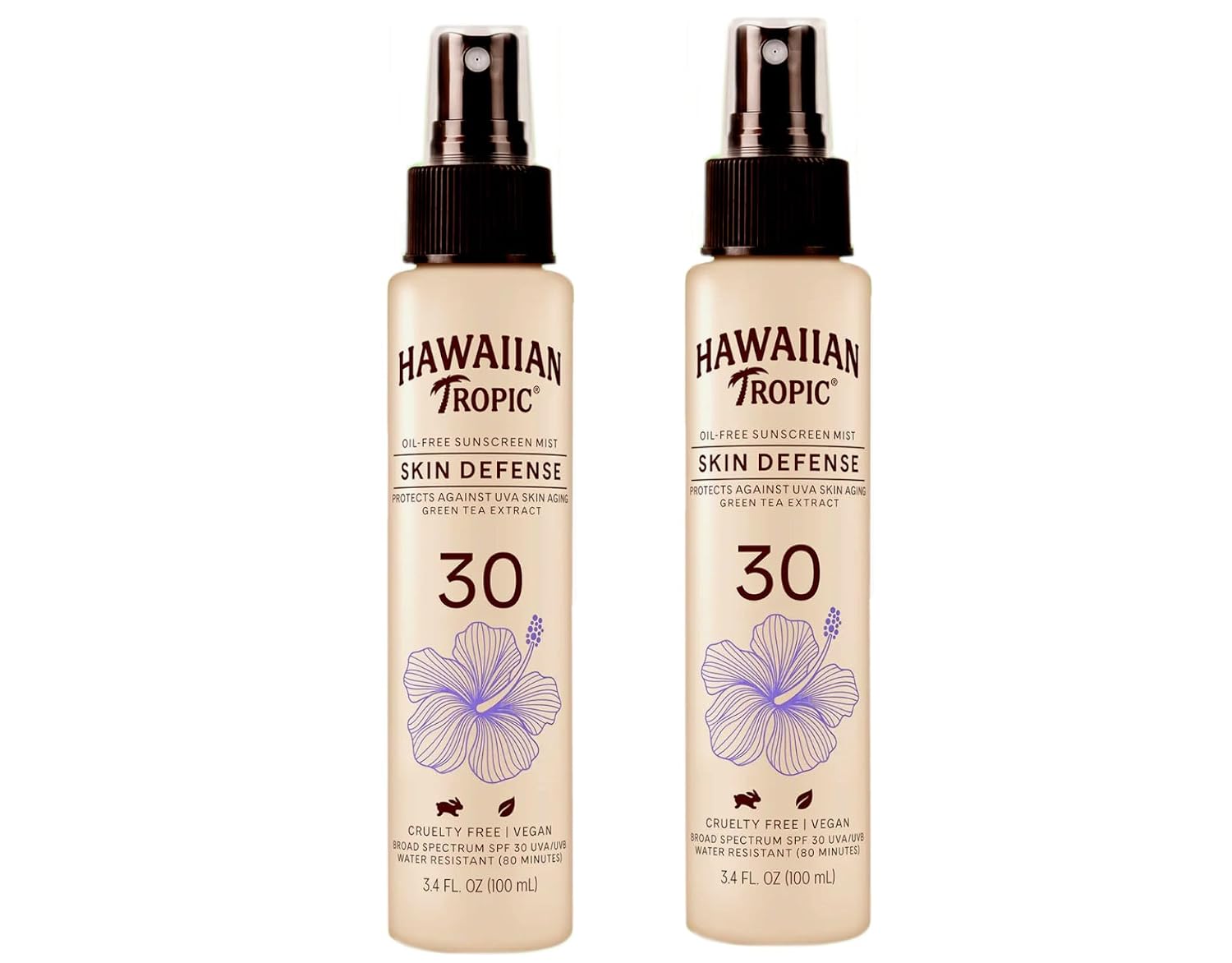Amazon.com: Hawaiian Tropic Oil-Free Sunscreen Mist - Skin Defense with ...