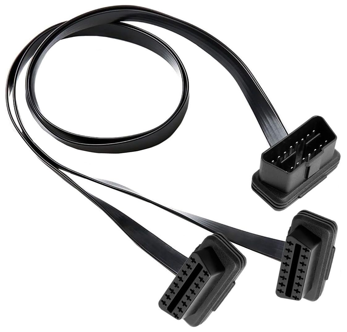 Amazon.com: Halokny OBD2 Splitter Cable, OBD 2 OBD II 16 Pin Male to 2 ...