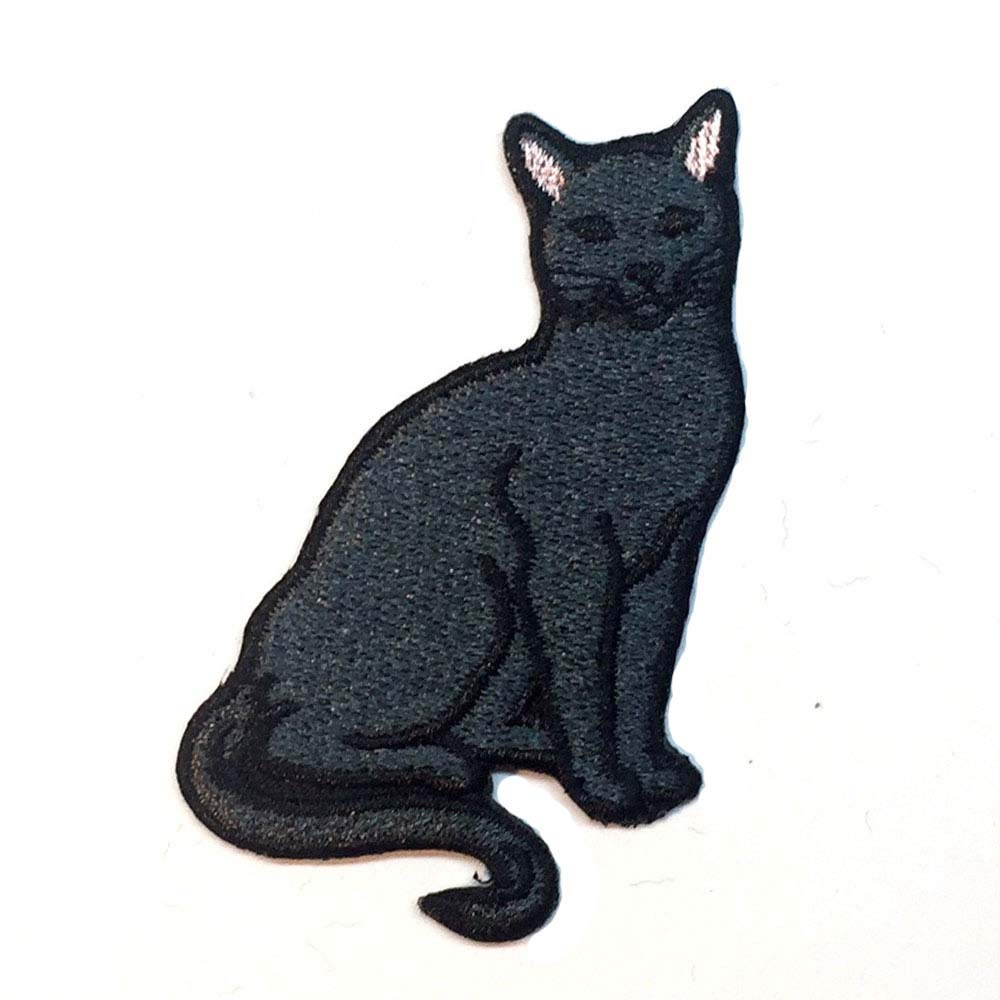 Amazon.com: Black Cat Iron On Embroidered Patch