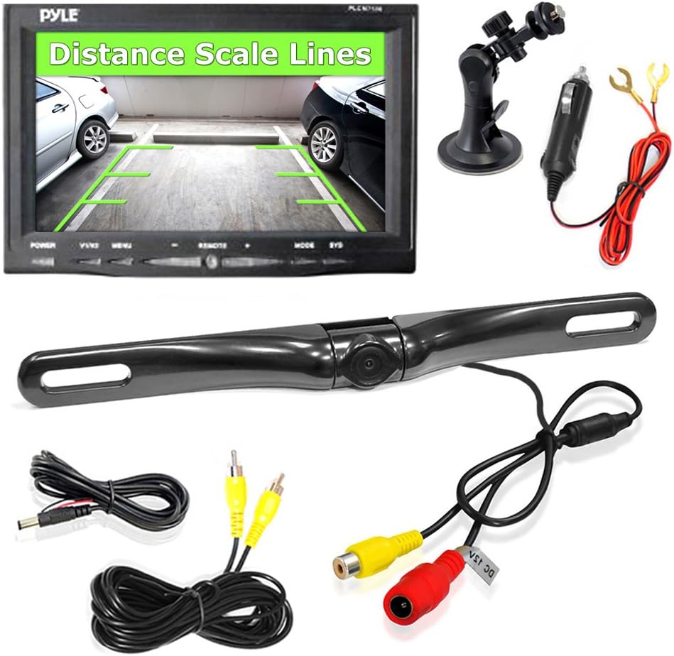 Amazon.com: Pyle Car Backup Camera Rearview - Mirror Screen Reverse ...