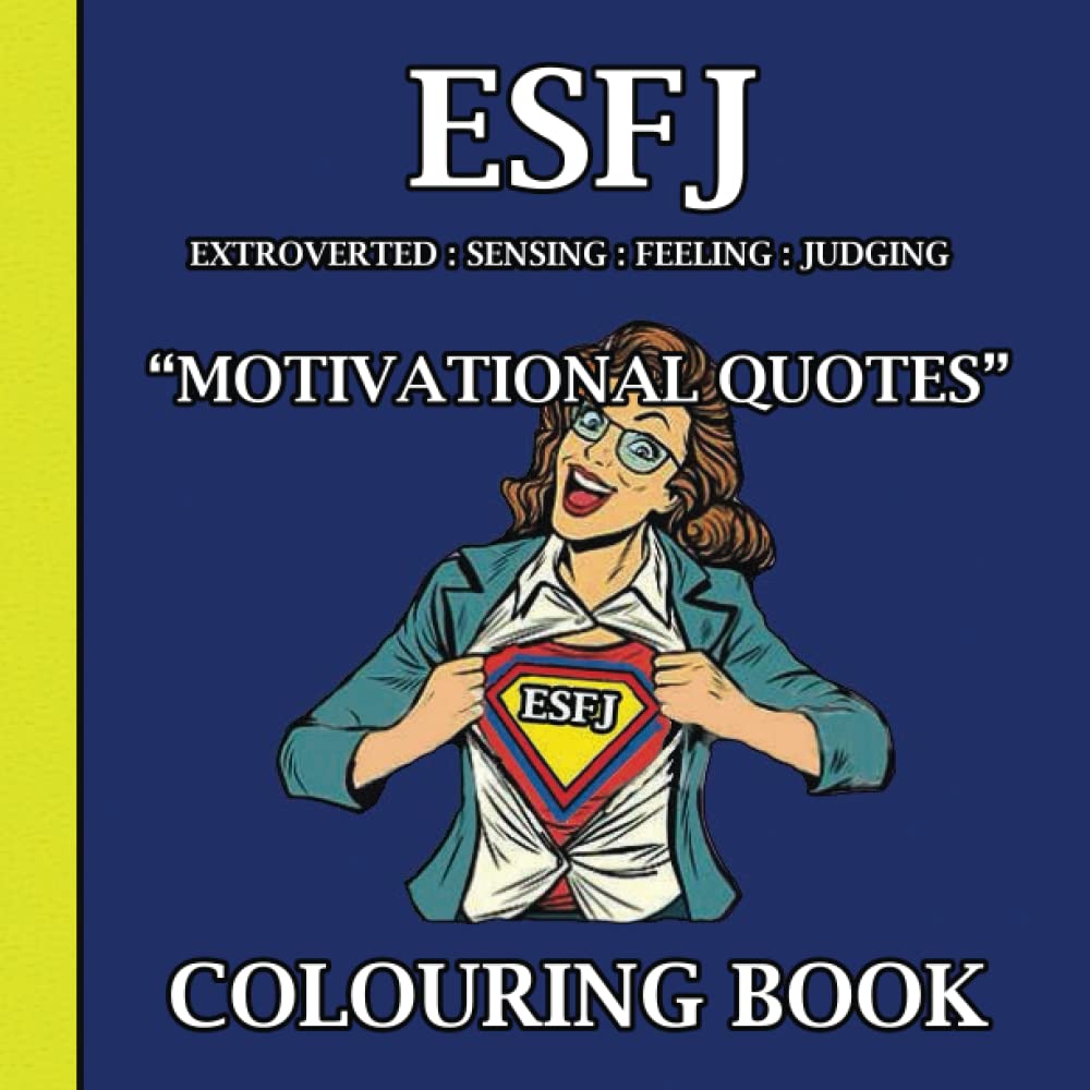 Buy ESFJ Coloring Book for Adults with Motivational And Inspiring ...