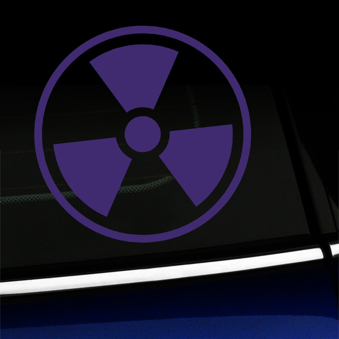 Purple Radioactive Symbol