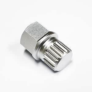 Amazon.com: Chrome Steel ABC 0-9 Wheel Lock Key for VW，Locking Lug nut ...
