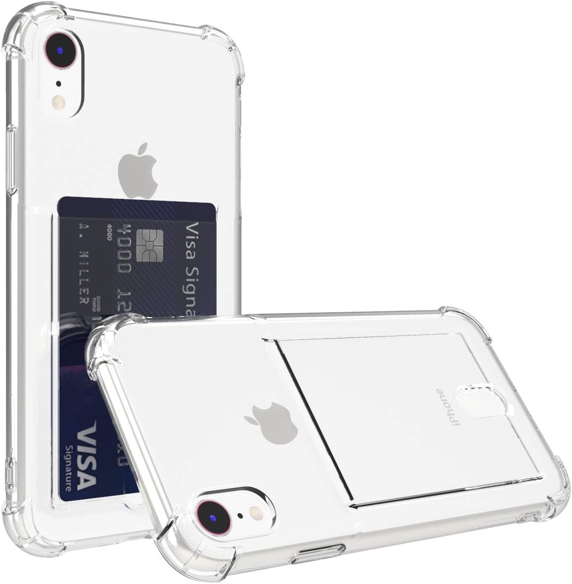 Amazon.com: ANHONG Upgrade Clear Card Case Compatible with iPhone 12 ...