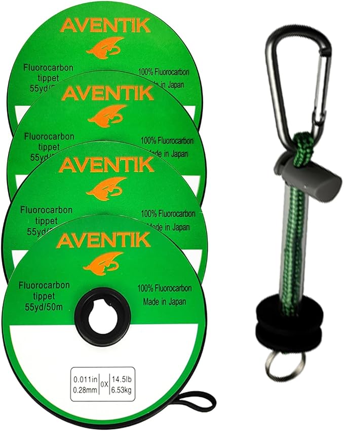 Amazon.com : Aventik Fly Fishing Tippet Leader Fluorocarbon Line Fly ...