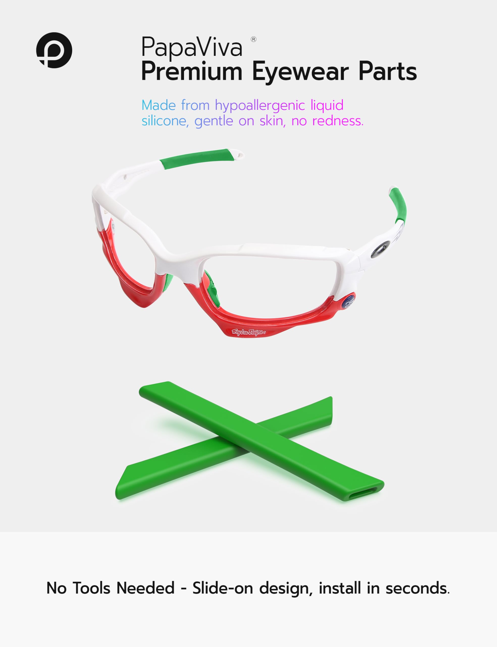 Snapklik.com : PapaViva 1 Pair Replacement Earsocks Temple Sleeve Arms For Oakley Jawbone/Racing ...