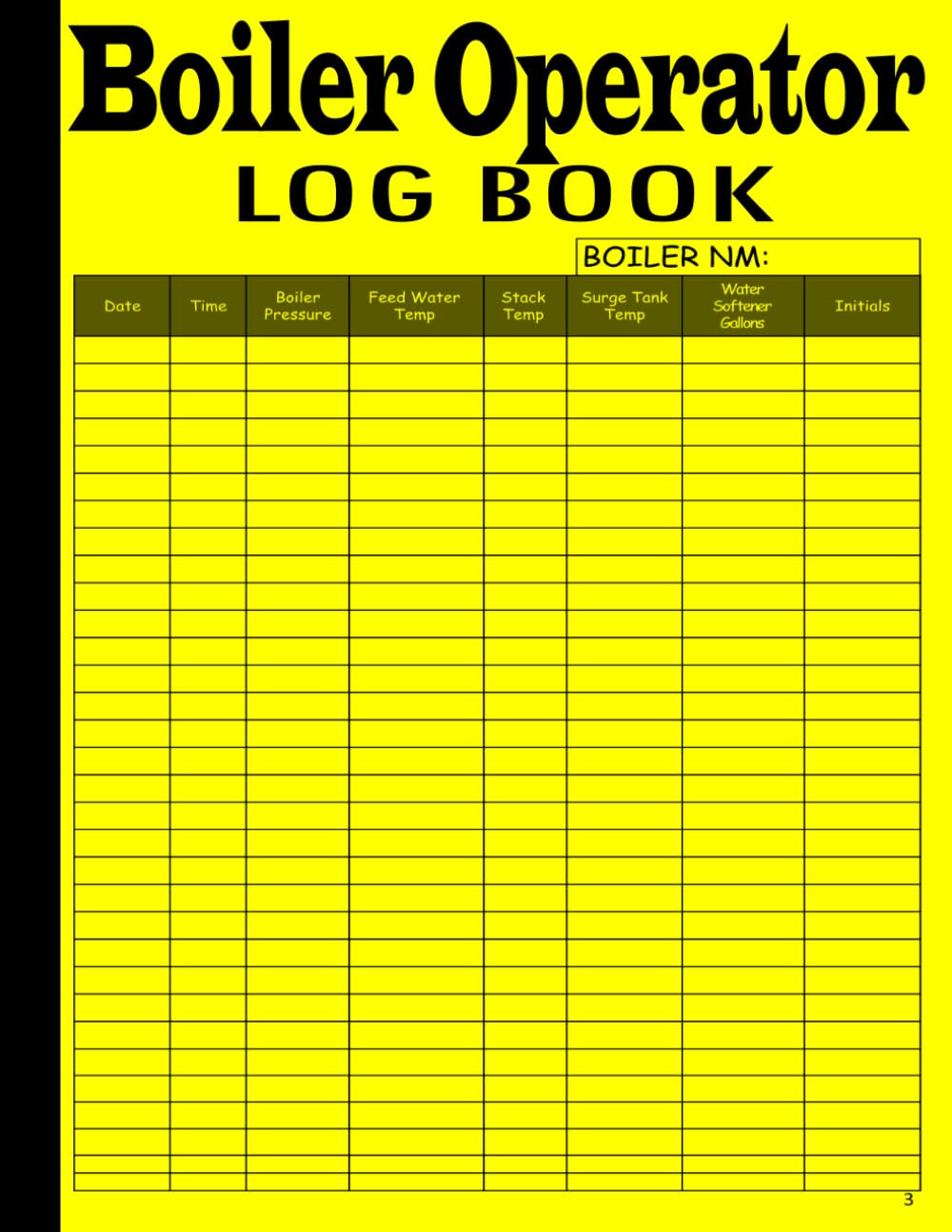 Boiler Operator Log Book: A Comprehensive Record Keeping for Boiler ...