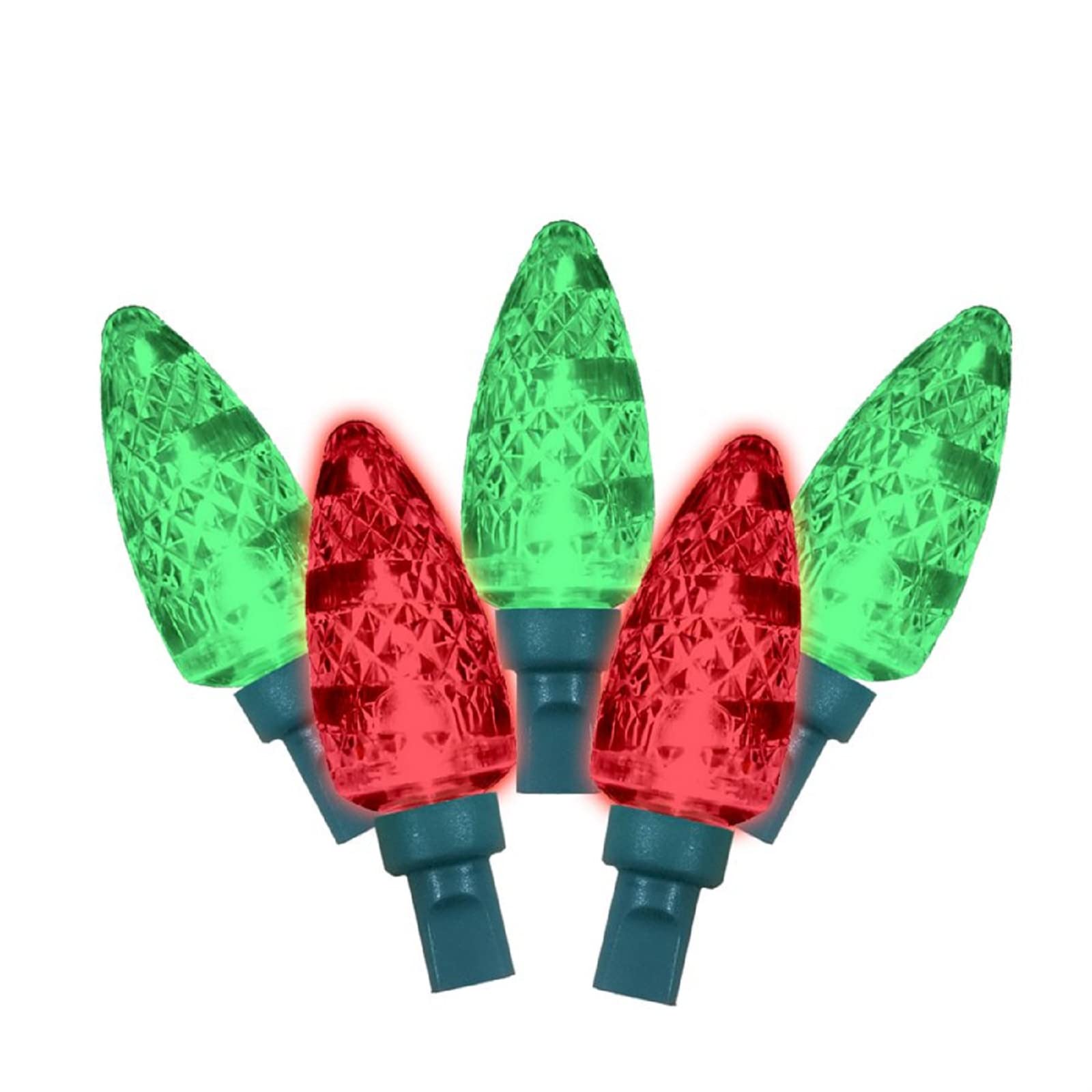 Lightway LED Indoor/Outdoor Christmas String Lights C9 Red/Green ...