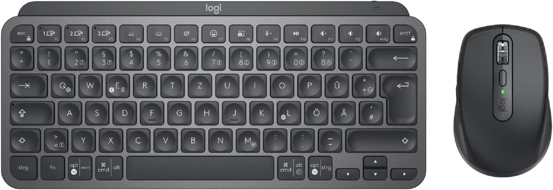 Logitech MX Keys Mini Combo for Business, Compact Wireless Keyboard and ...