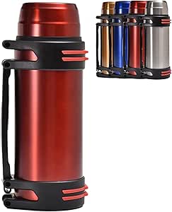 Amazon.co.jp: Thermal Bottle, Outdoor, Large Capacity, Water Bottle, One-Touch Hydration, Vacuum ...