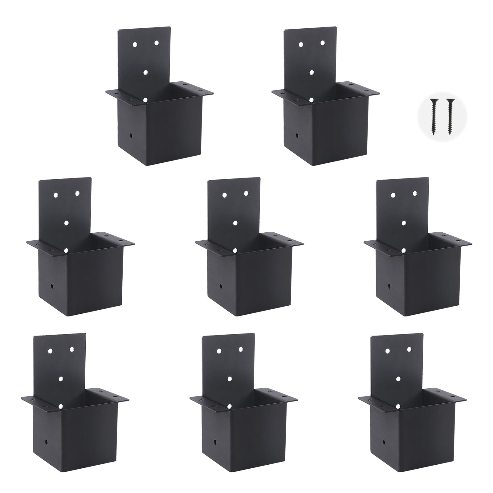 Amazon.com: 8 Pcs Pergola Brackets, 4"x4"Pergola Post Top Rafter ...