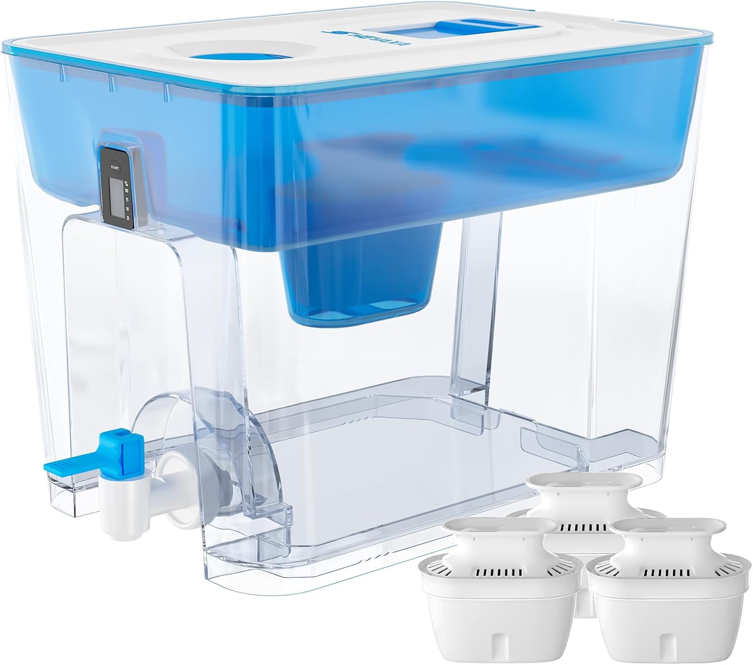 Amazon.com: Water Filter Dispenser,Replacement Filter*3,40-Cup Capacity ...