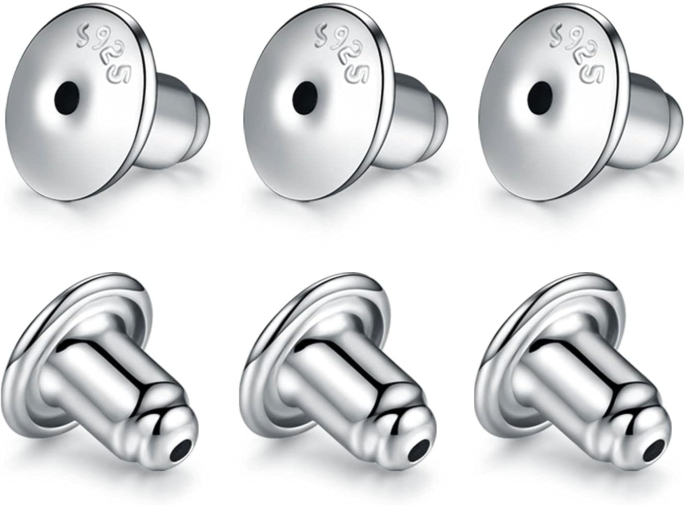 Amazon.com: Fomissky-sisa Secure Earring Backs for Studs, 3 Pairs ...