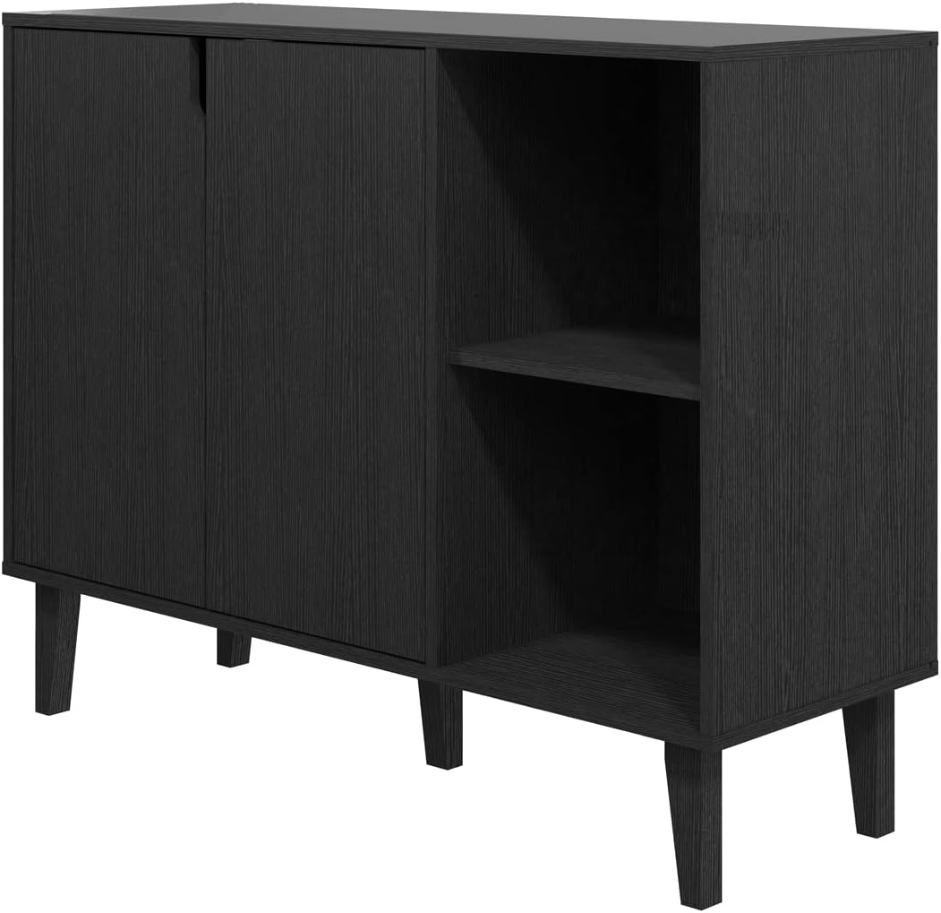 URBNLIVING 28" Modern 2 Door Accent Side Storage Cabinet Cupboard ...