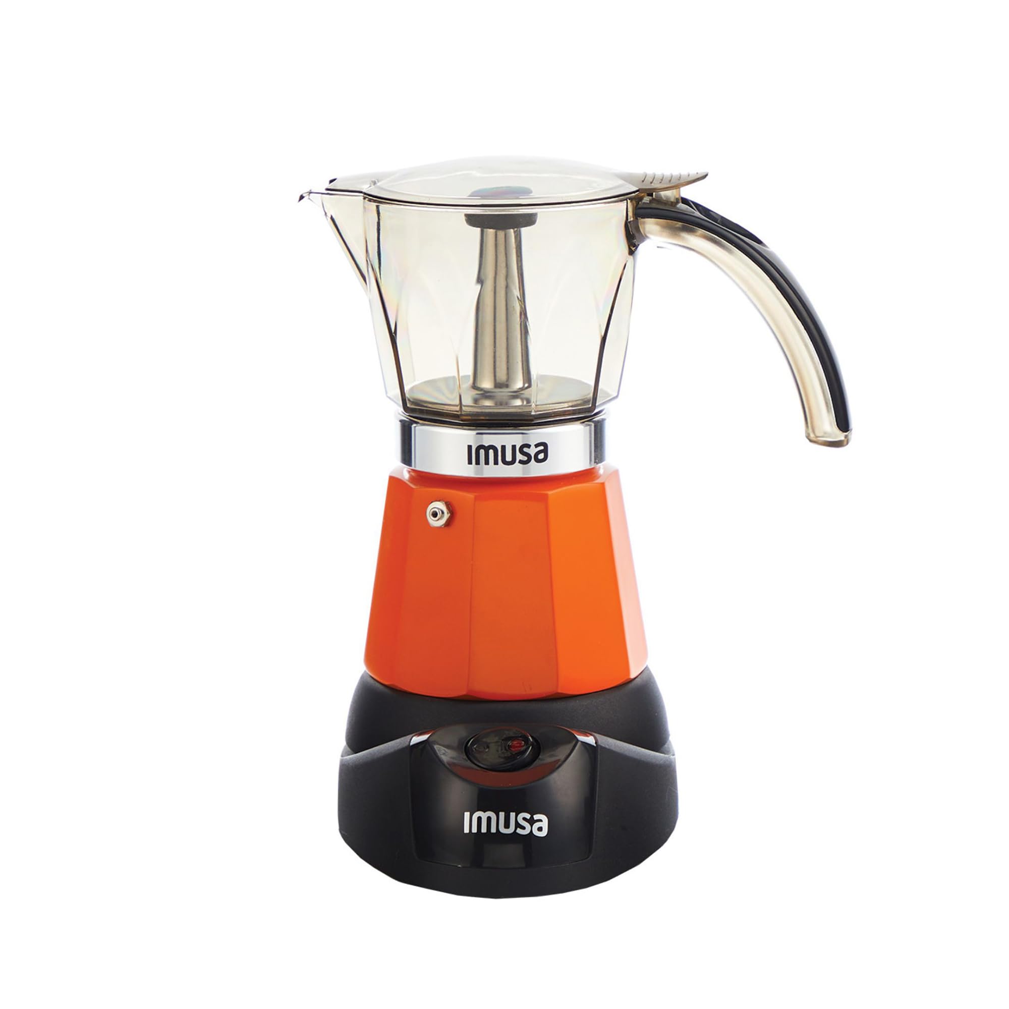 Amazon.com: Imusa 6 or 3cup Electric Espresso Maker, Orange: Home & Kitchen