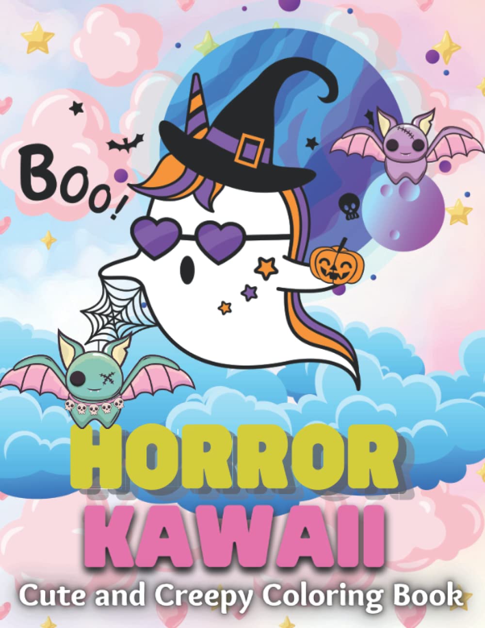 Buy Horror Kawaii Cute and Creepy Coloring Book: y and Spooky Coloring ...