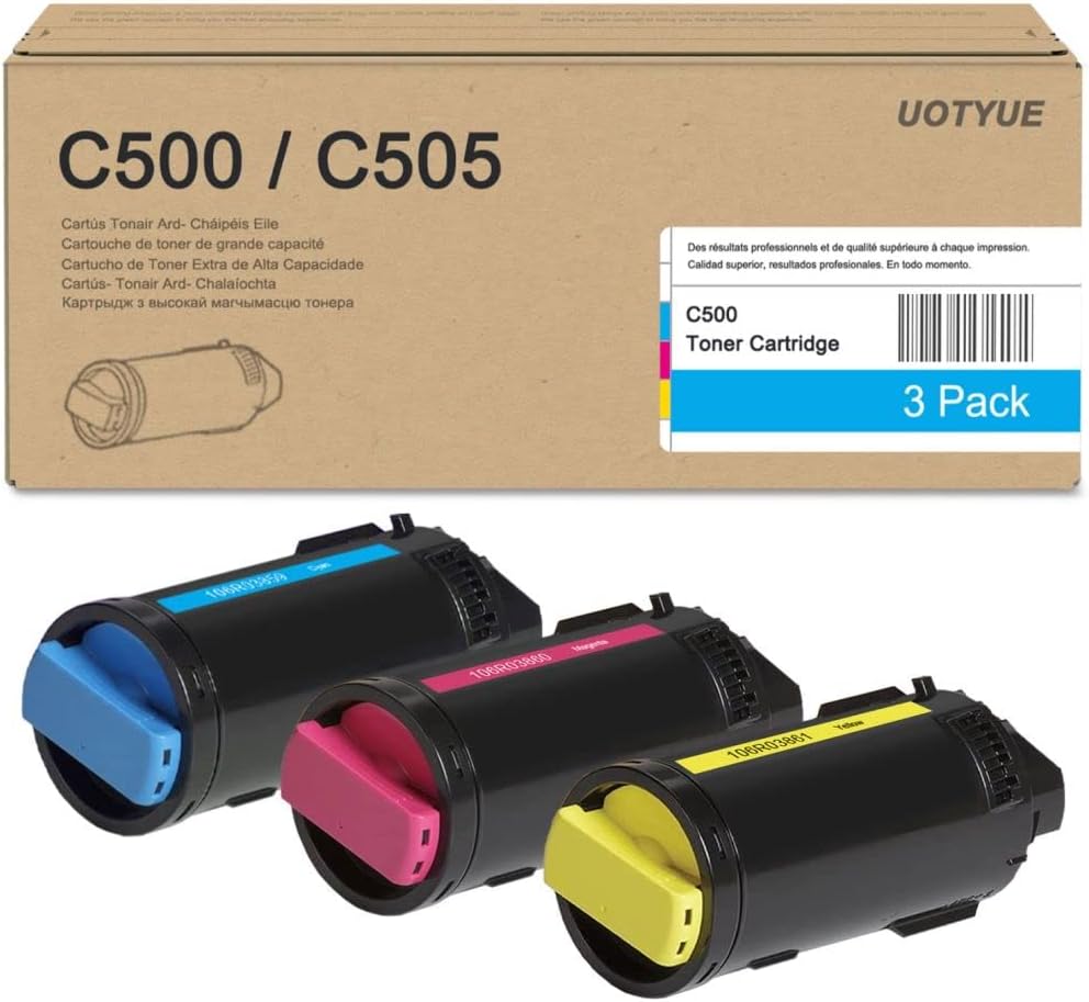 Amazon.com: VersaLink C500/C505 Standard Capacity Toner Cartridge (3 ...