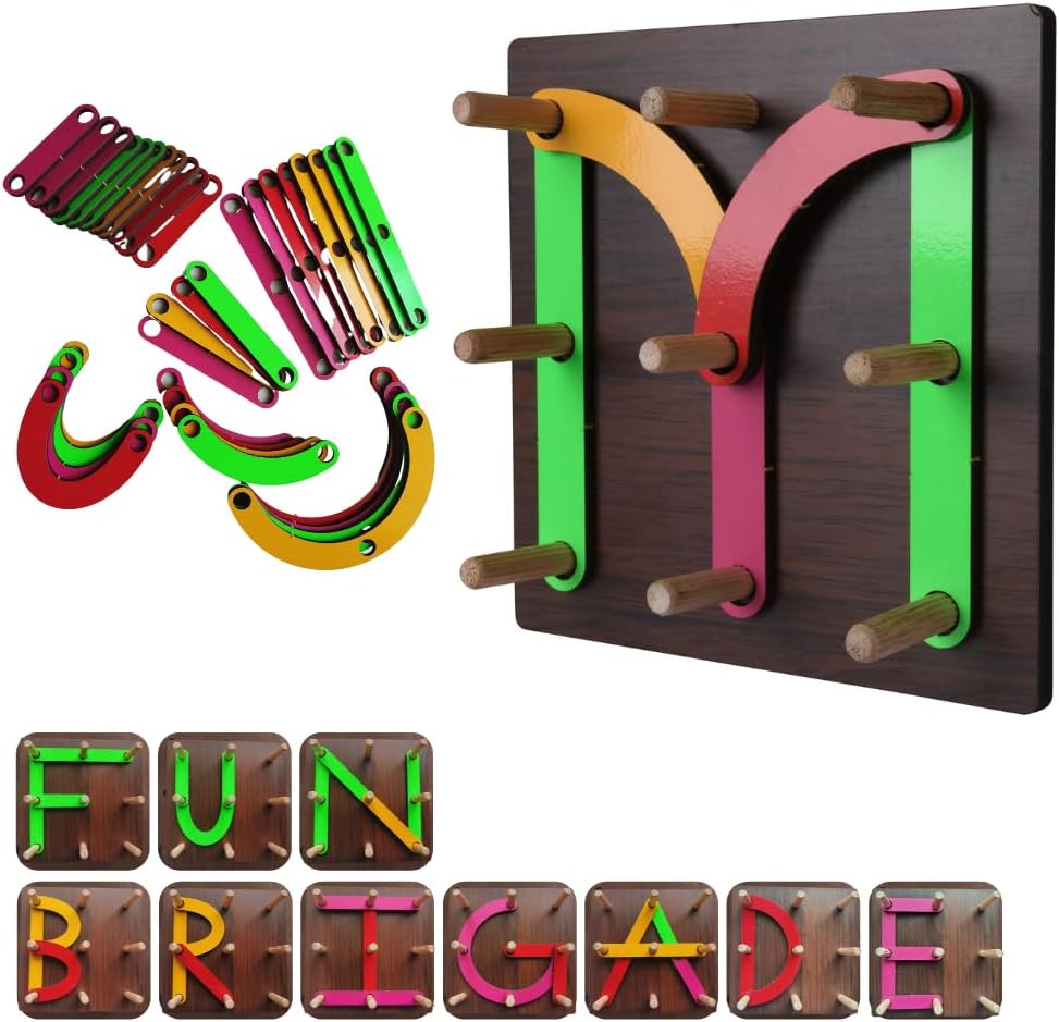 FunBrigade Wooden Alphabet & Numbers Puzzles For Kids Learning ...