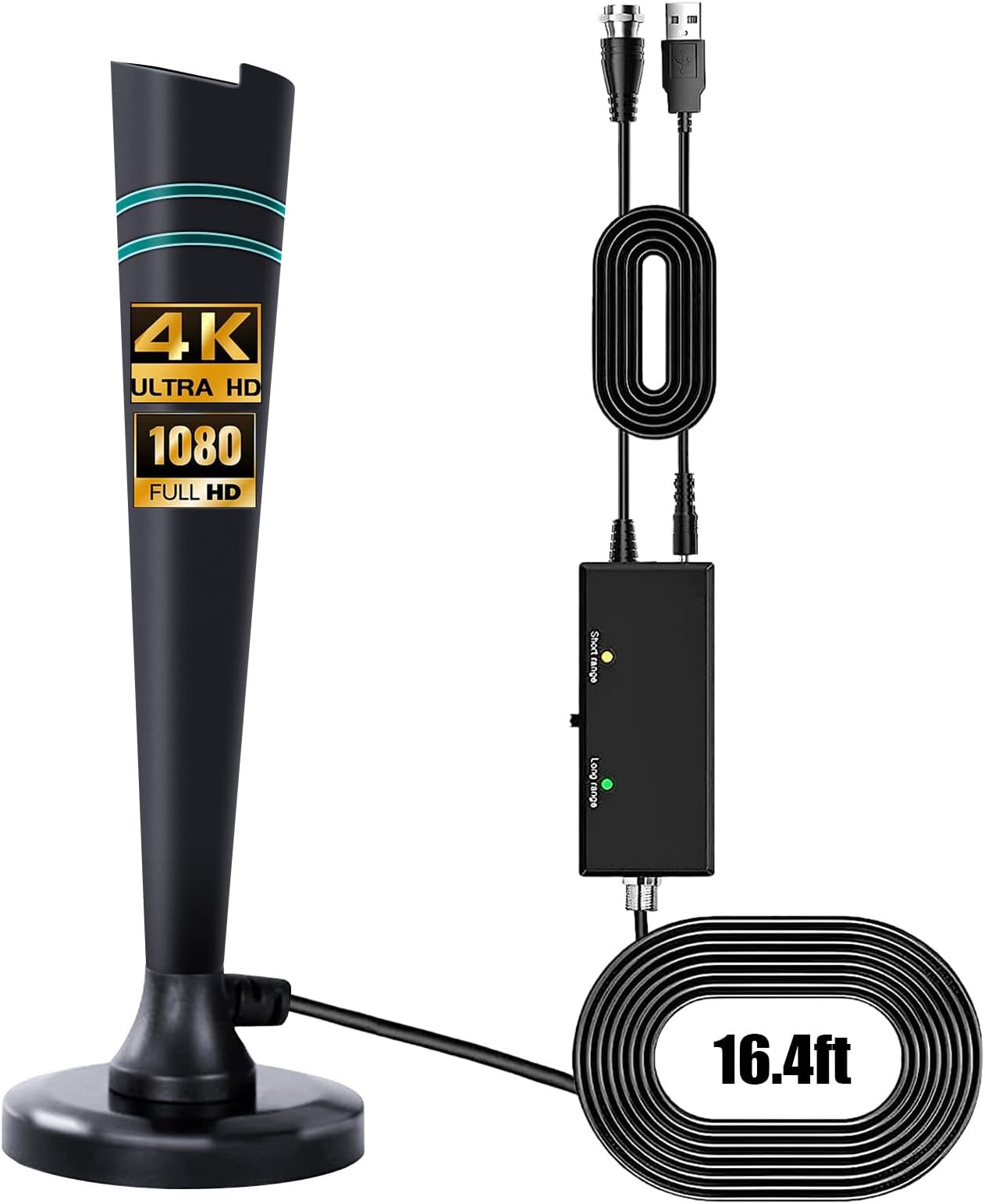 Amazon.com: Indoor Digital TV Antenna – for Smart and Older TVs, 8K 4K ...