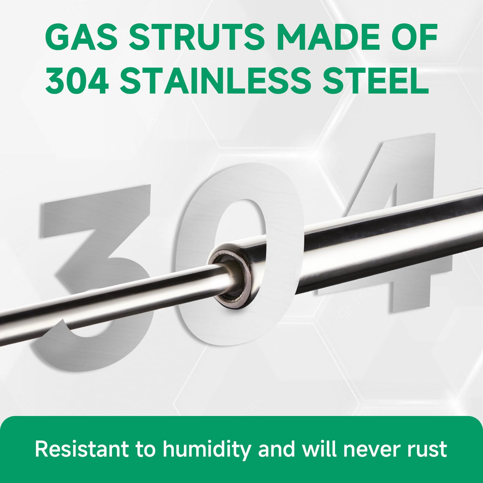Snapklik.com : Huopo 20inch 80lb Stainless Steel Gas Strut, C1608053 ...