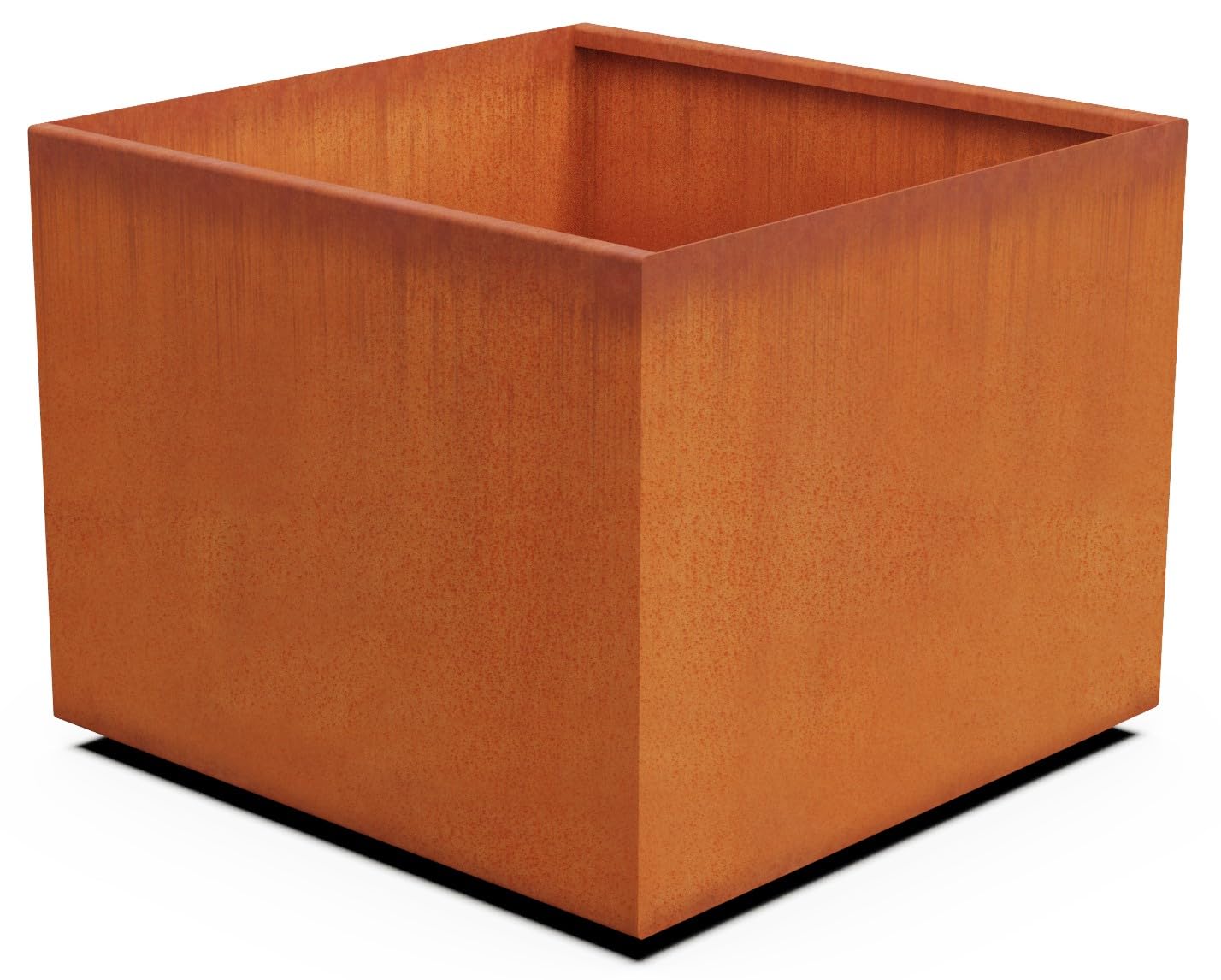 Amazon.com : Plantercraft Corten Steel Planter Square Cube Metal Garden ...