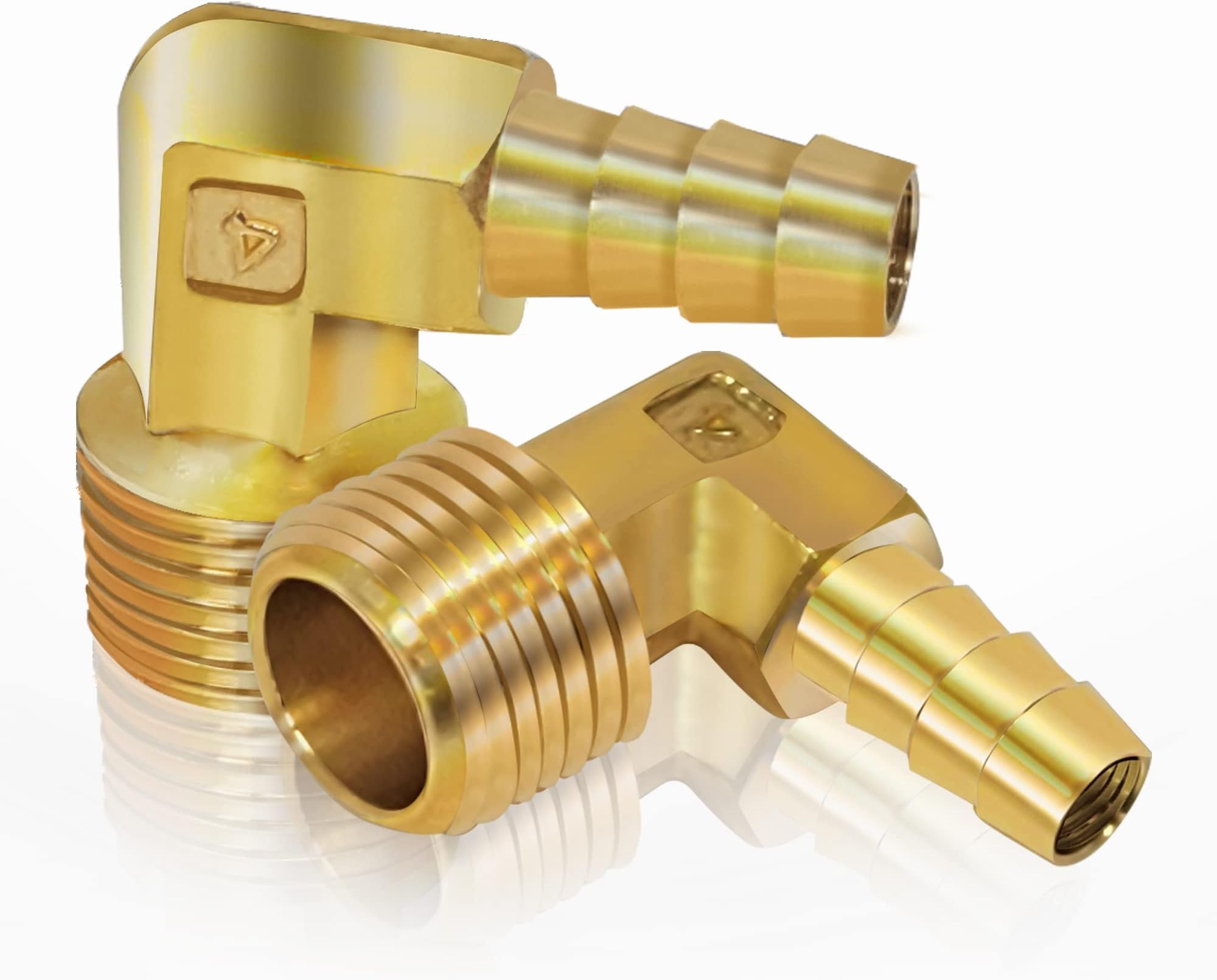 Amazon.com: Enoch's Land Brass Hose Barb,90 Degree Elbow,1/2" Barb x 1/ ...