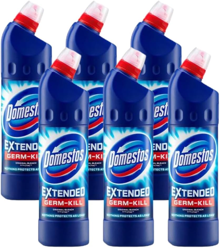 Domestos Original Bleach Kills 99.9% Bacteria and Virus 750mlX6 ...