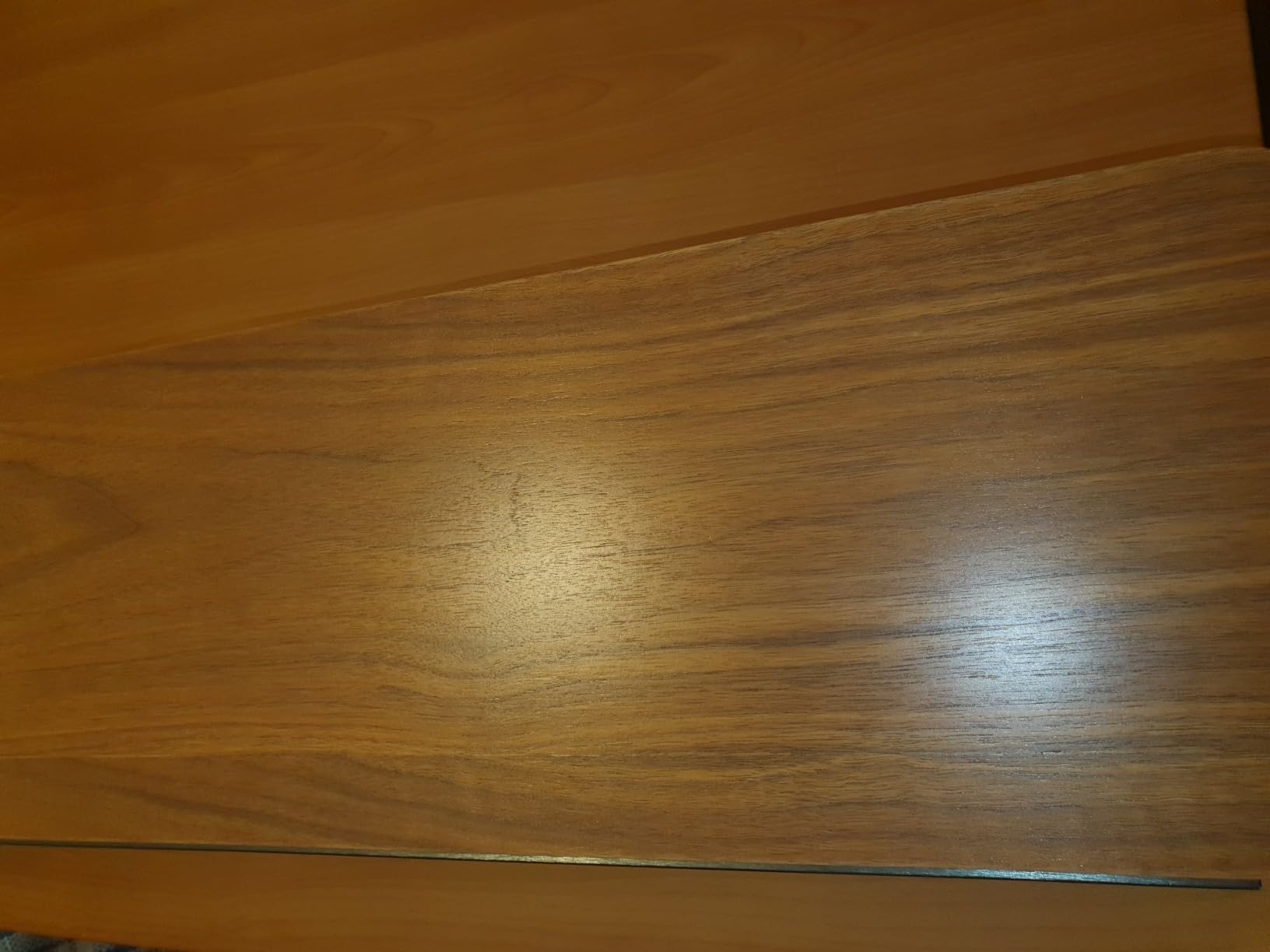 deskka Walnut Dual Monitor Shelf in Architectural Grade Aluminium Trim ...