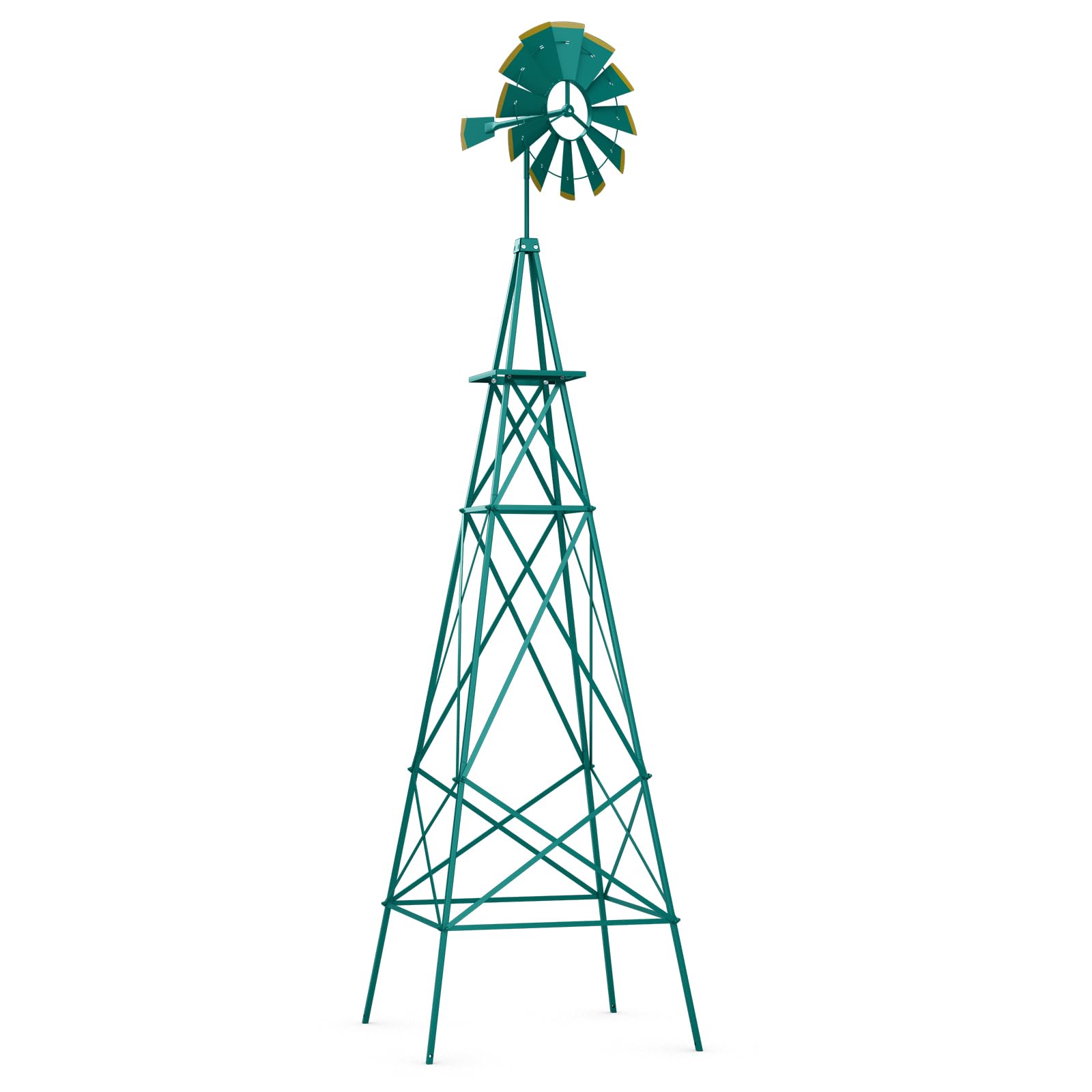 Snapklik.com : Tangkula 8.3FT Windmill Yard Garden Metal Ornamental ...