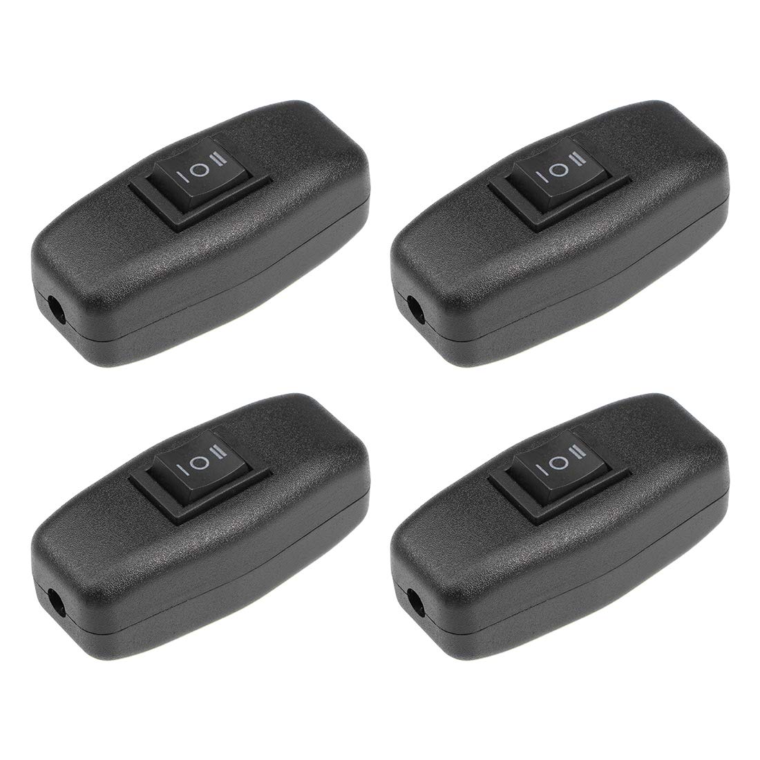 uxcell Inline Cord Switch AC 250V 3A On-Off-On Control DPDT Feed ...