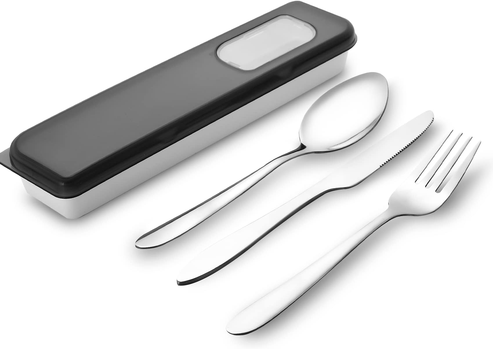 Amazon.com: Kyraton Portable Flatware, Reusable Camping Flatware, Bento ...