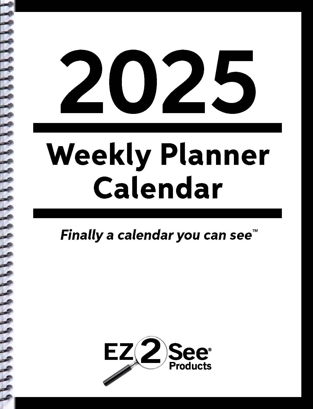 Amazon.com : 2025 EZ2See® Weekly Planner Calendar - Daily Plan ...