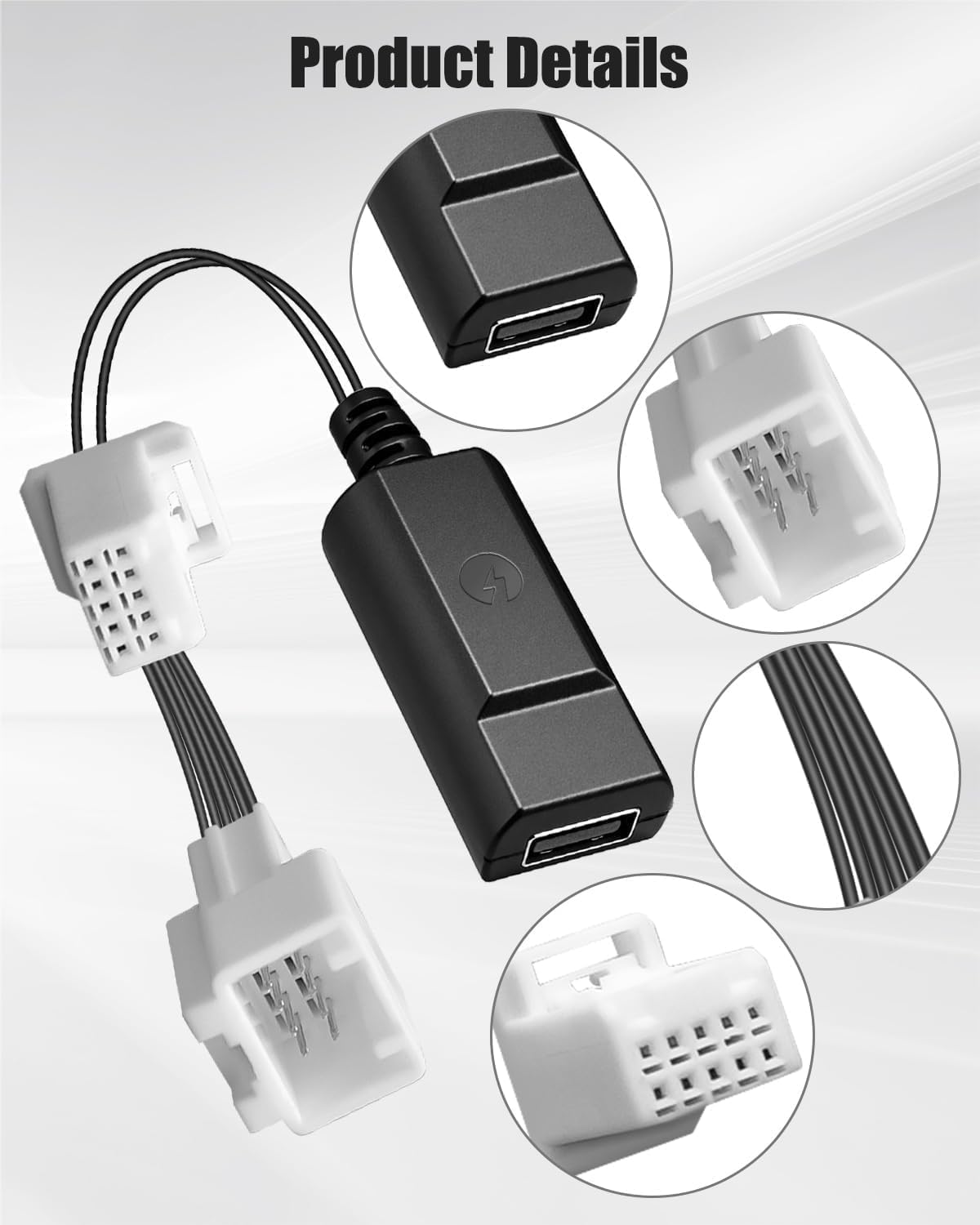 Plug And Play Mirror Tap Power Cable Dash Cam Power Adapter For Toyota ...