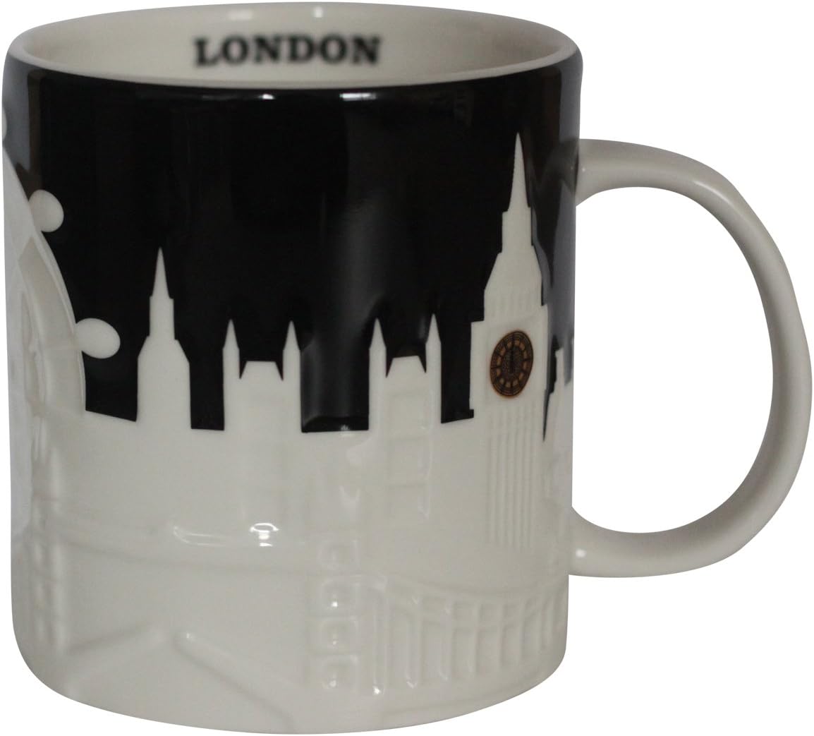 Amazon.com | Starbucks Paris Relief Mug 2011 France, 16 Oz: Coffee Cups ...