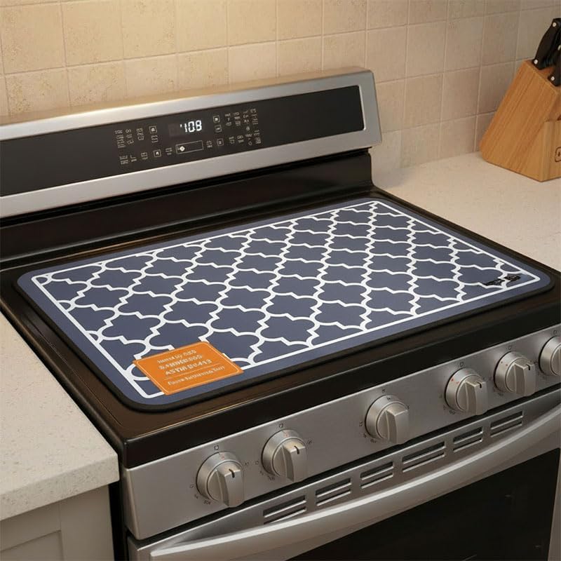 Glass Stove Top Cover, Heat Resistant Electric Cooktop Protector ...