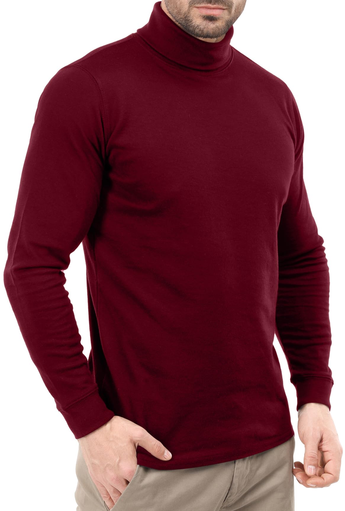 Snapklik.com : Utopia Wear Mens Turtleneck Slim Fit Lightweight ...