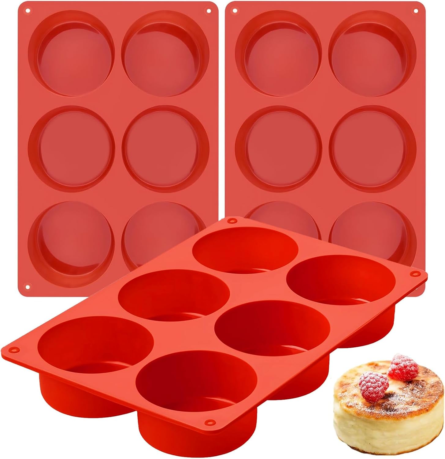 Amazon.com: Silicone Egg Molds Frittata Pan, 3 Inch Deep Starbuc Egg ...