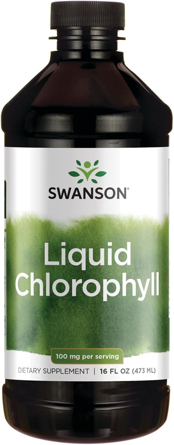 Swanson, Liquid Chlorophyll, 100mg, 473ml, Vegan, High-Dose, SOYA-Free ...