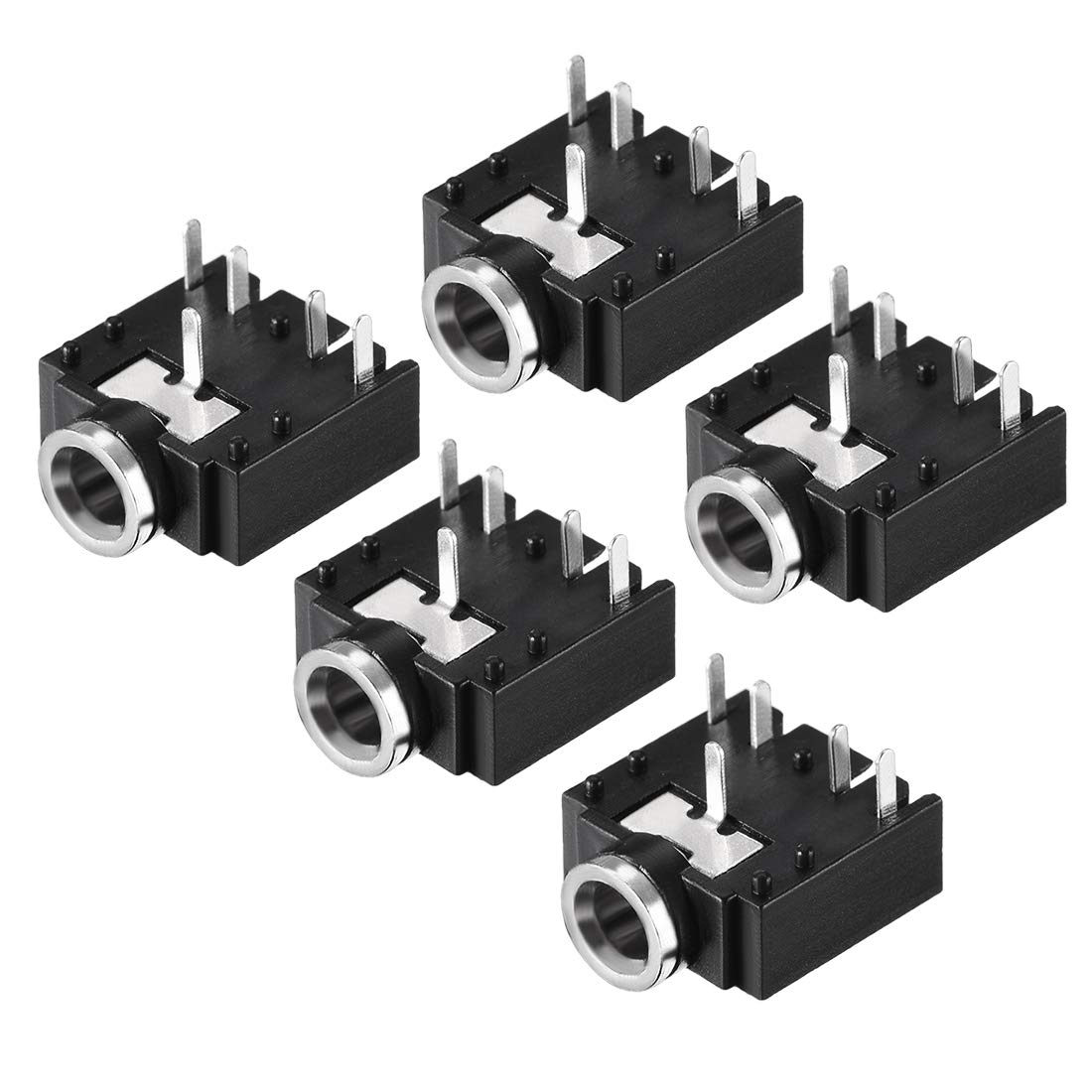 Amazon.com: uxcell 3.5 mm Audio Jack Connector PCB Mount Female Socket ...