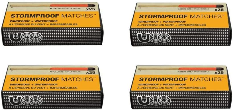 Amazon.com : UCO Stormproof, Waterproof & Windproof Match 4-Pack ...
