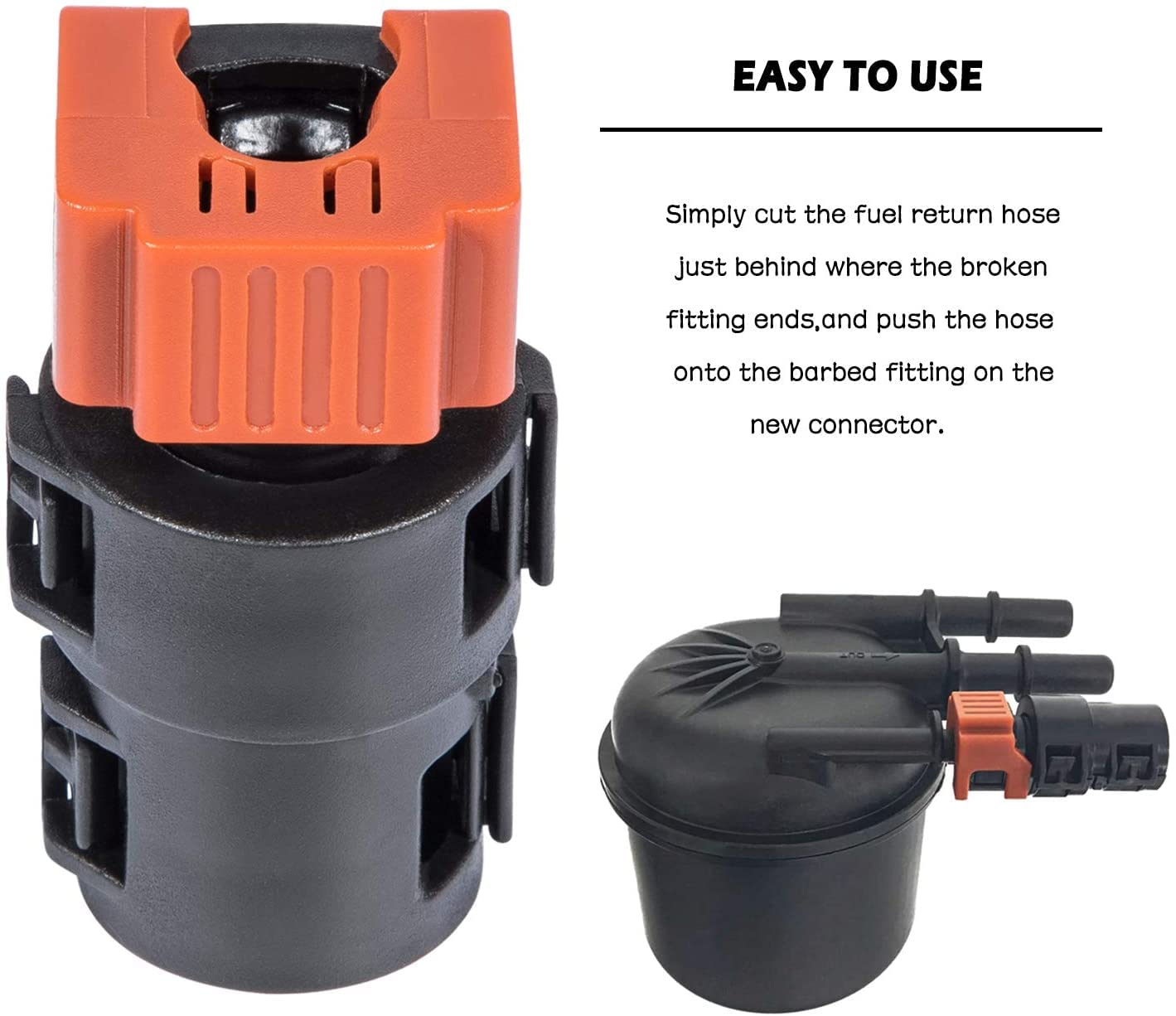 Snapklik.com : 67L Powerstroke Fuel Filter Return Line Connector ...