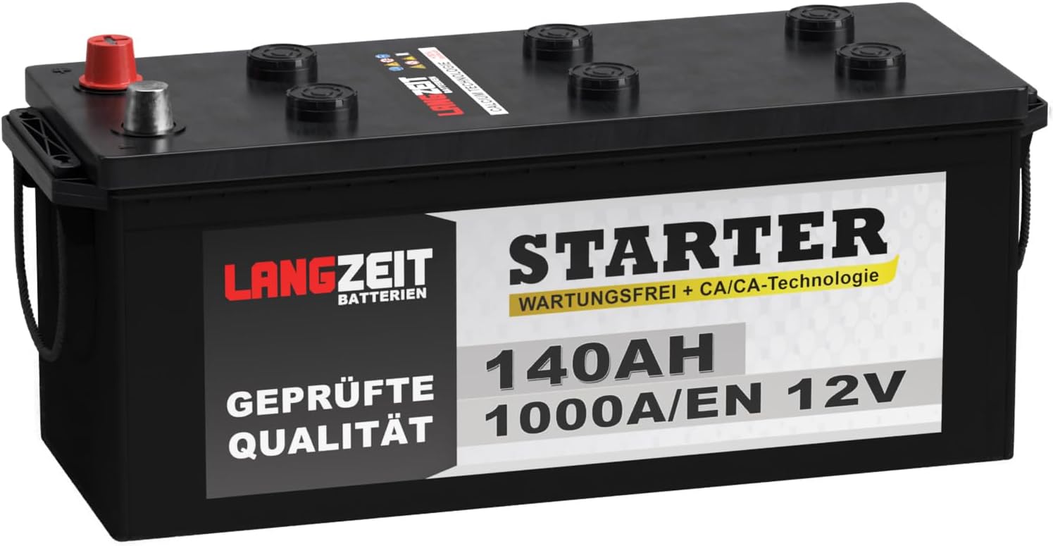 Langzeit LKW Batterie 12V 140Ah 1000A/EN Starterbatterie Schlepper ...